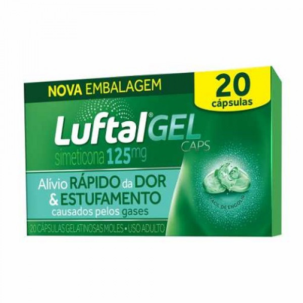 Luftal Max 125mg 20 Cápsulas Gel