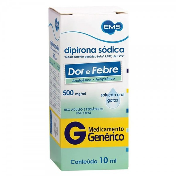 Dipirona Sodica Frasco Gotas 10ml