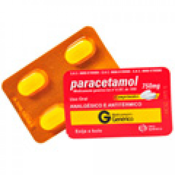 Paracetamol 750mg 4 Comprimidos